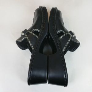 Studio Works | Shoes | Studio Works Jessie Black Leather Mules Clogs 6 ...
